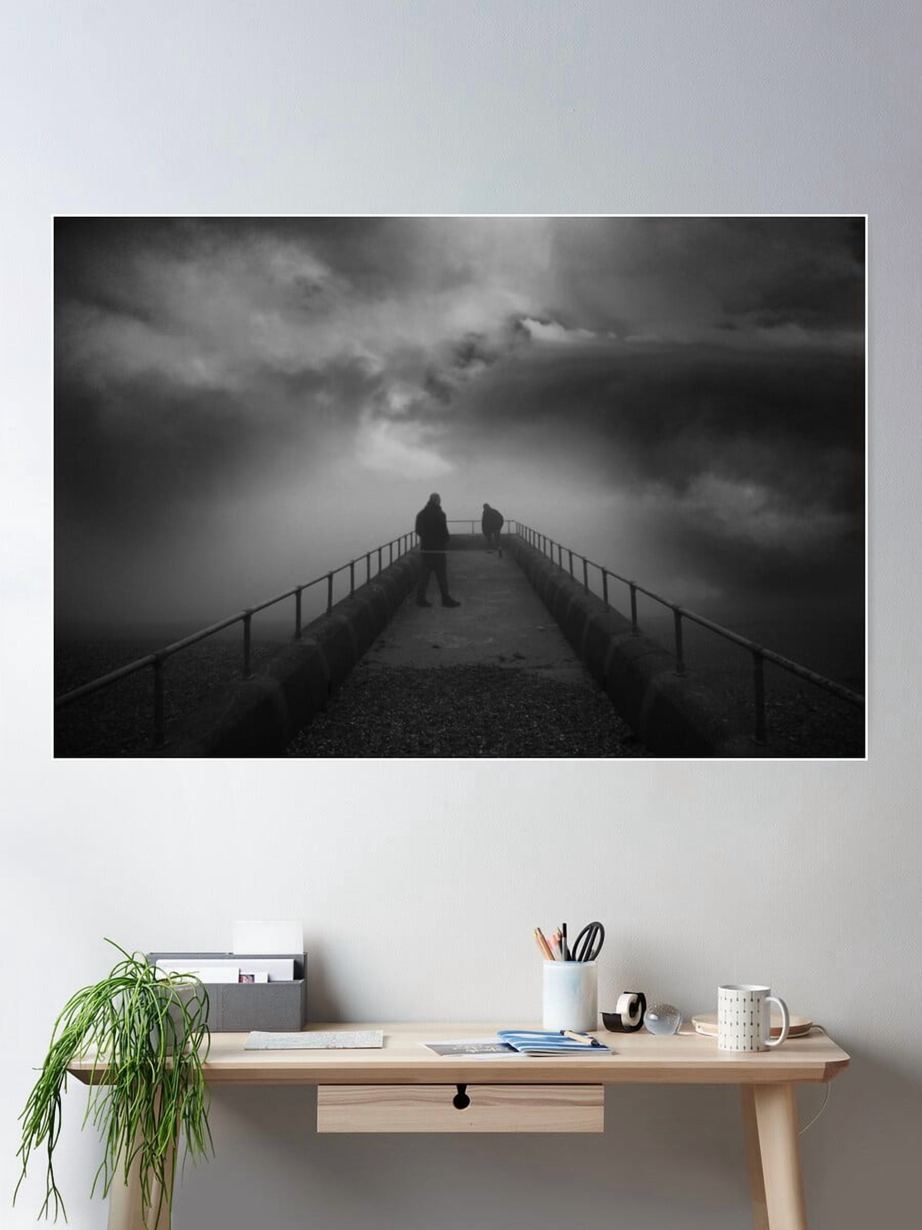 Dopaprint UNFRAMED PAPER POSTER Men On A Groyne Poster Wall Art, Modern ...
