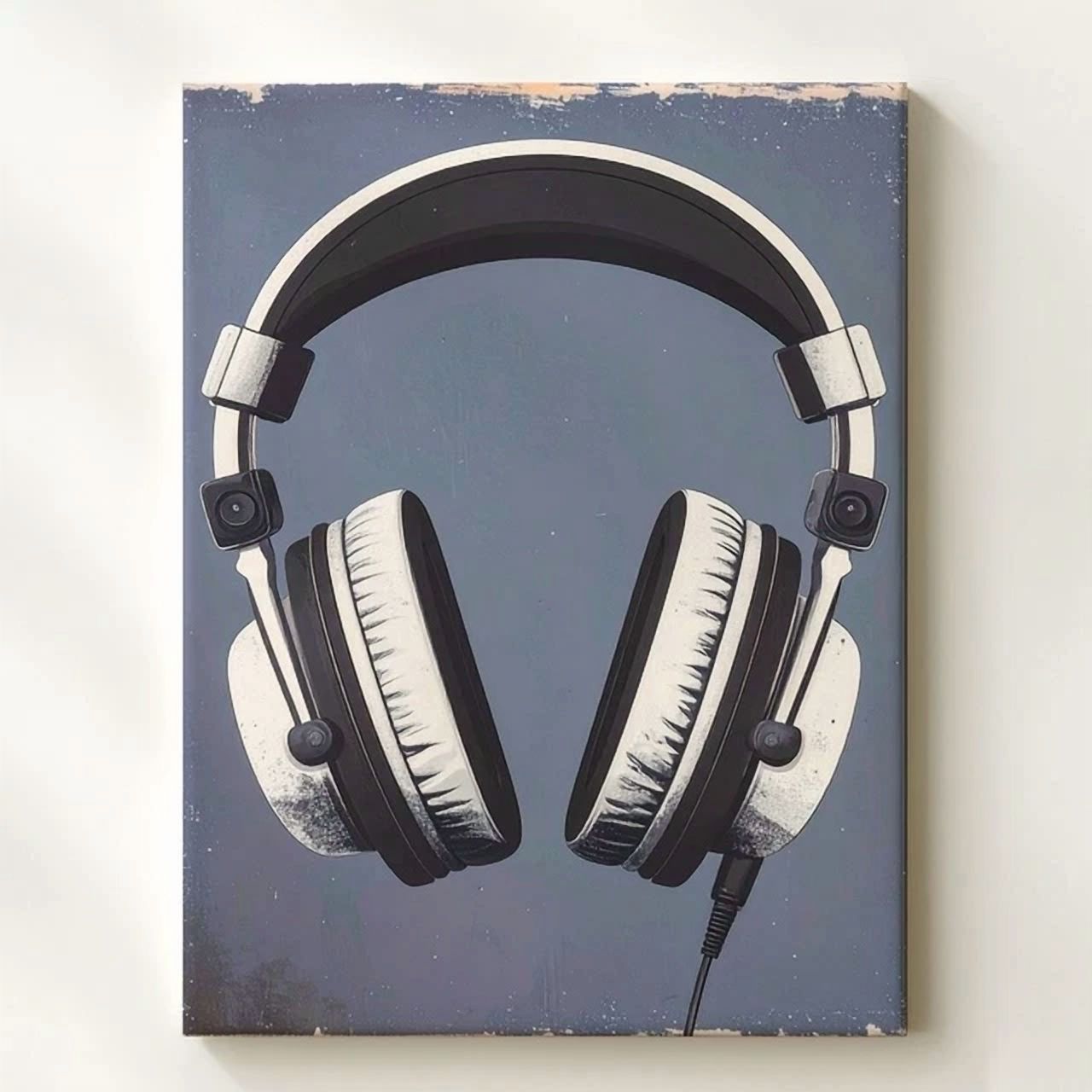 Dopaprint UNFRAMED PAPER POSTER Minimal Headset Vintage-Inspired Audio ...