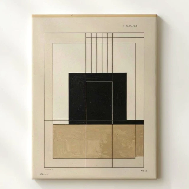 Dopaprint UNFRAMED PAPER POSTER Minimalist Geometric Posterblack ...