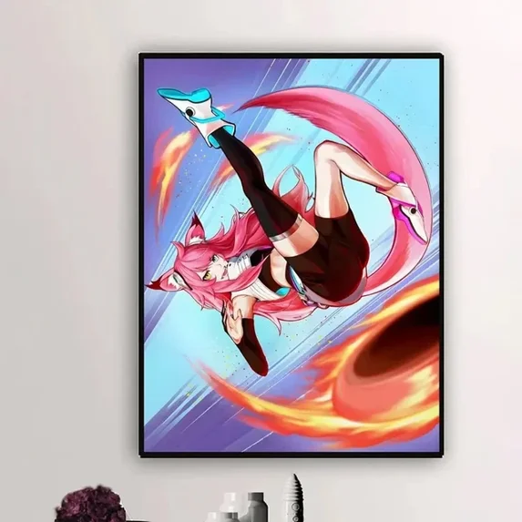 Dopaprint UNFRAMED PAPER POSTER Modern Gaming Character Girl Poster Art ...