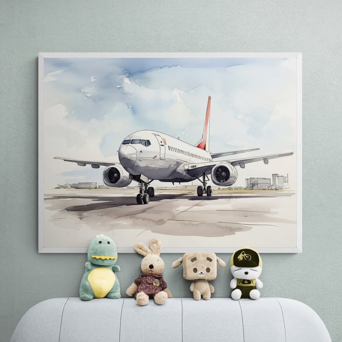 Dopaprint UNFRAMED PAPER POSTER Modern Jet Watercolor Style Print ...