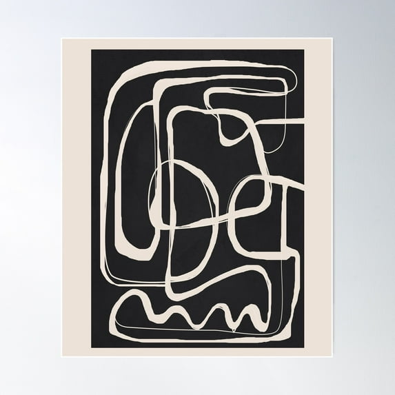 Dopaprint UNFRAMED PAPER POSTER Modern Minimalist One Line Art 5 Poster ...