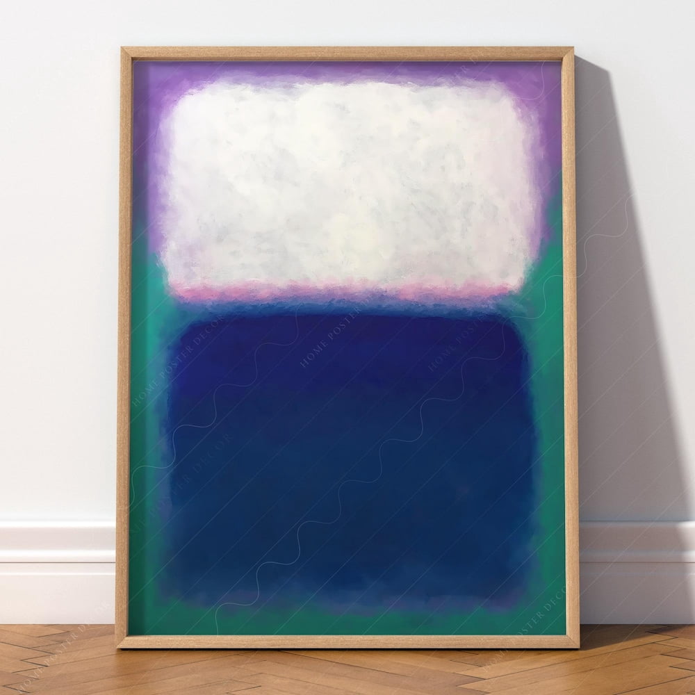 Dopaprint UNFRAMED PAPER POSTER Modern Print Mark Rothko Painting Blue ...