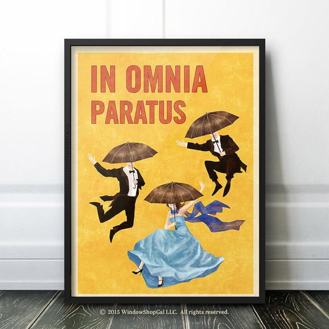 Dopaprint UNFRAMED PAPER POSTER Modroom In Omnia Paratus Poster - Vintage Retro Art Deco Style ...