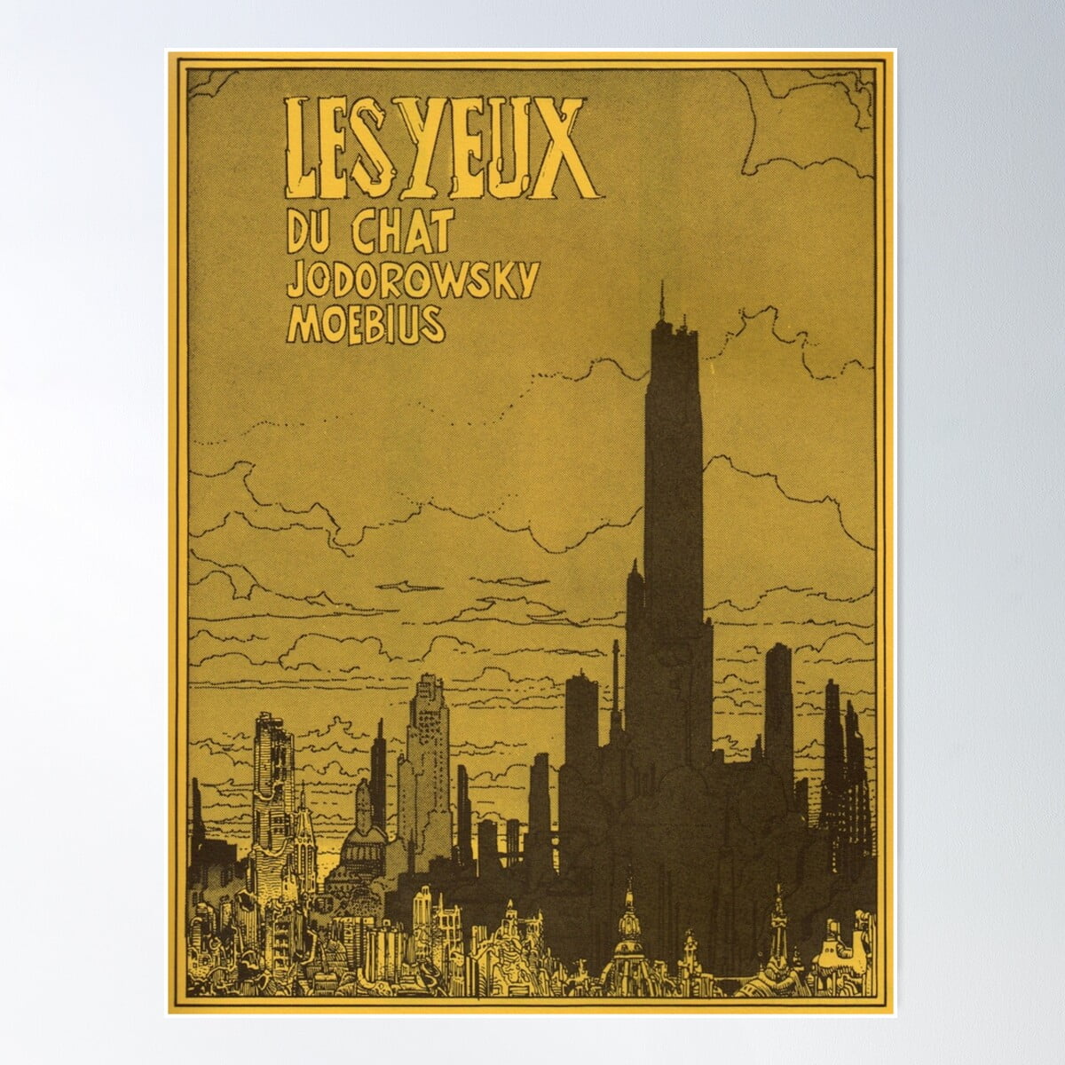 Dopaprint UNFRAMED PAPER POSTER Moebius - Les Yeux Du Chat #4 Poster Wall Art, Modern Wall Decor ...