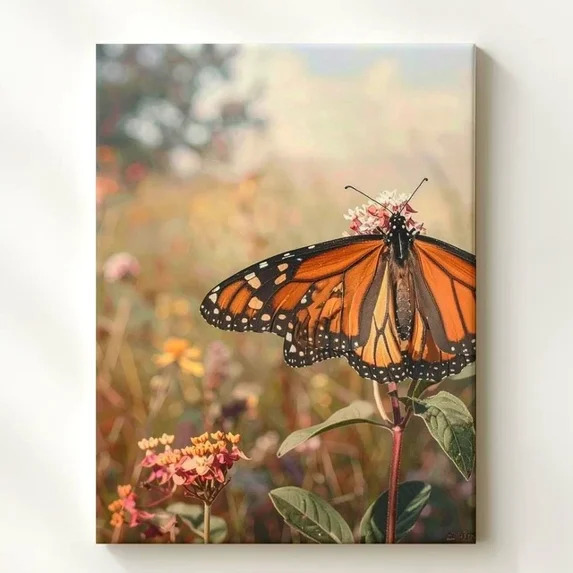 Dopaprint UNFRAMED PAPER POSTER Monarch Butterfly On Flower ...