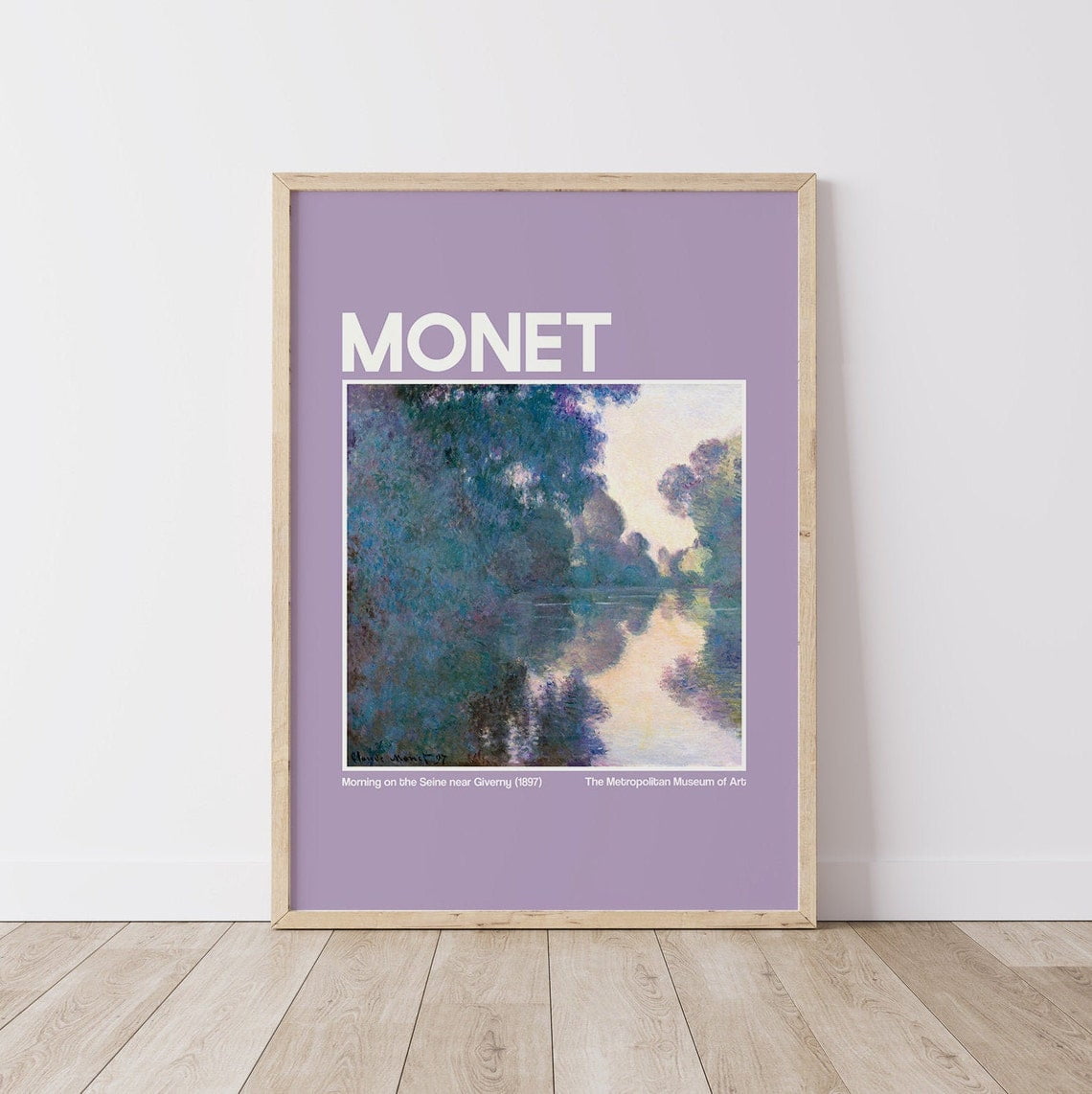 Dopaprint UNFRAMED PAPER POSTER Monet Exhibition Print, Art, Purple ...