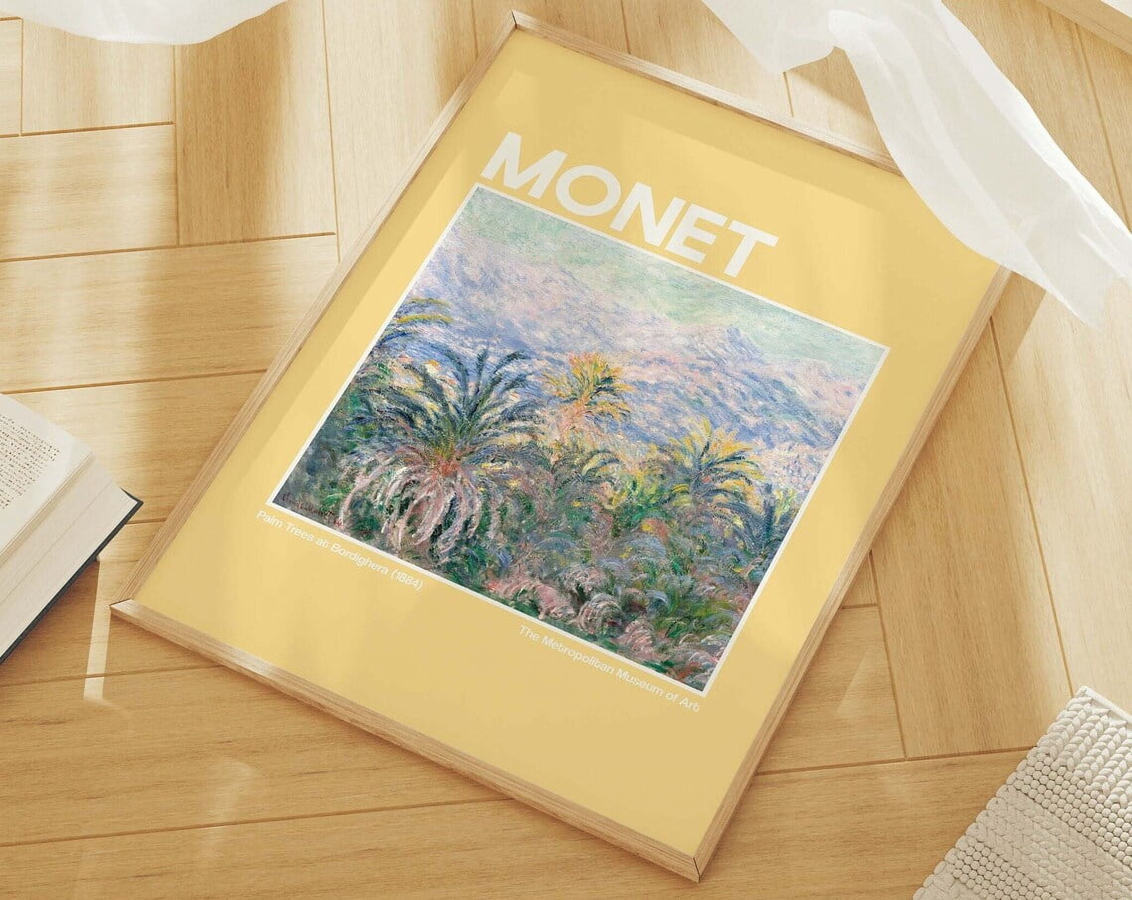 Dopaprint UNFRAMED PAPER POSTER Monet Exhibition Print, Art, Yellow ...