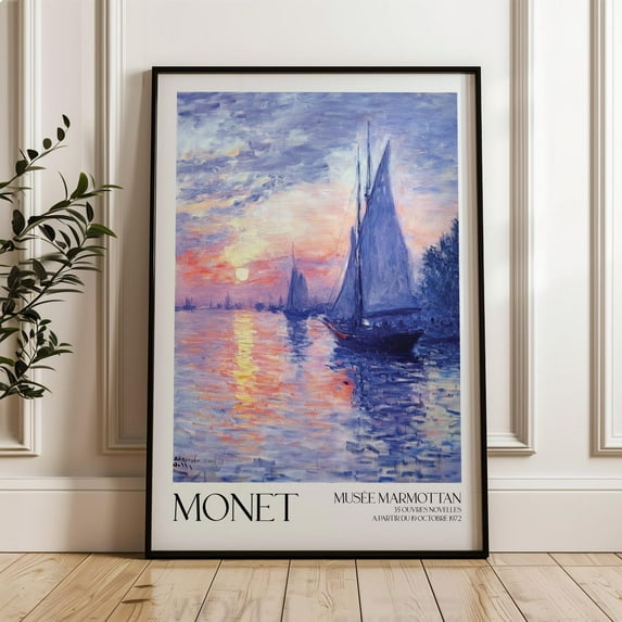 Dopaprint UNFRAMED PAPER POSTER Monet Print, Monet Exhibition Print ...