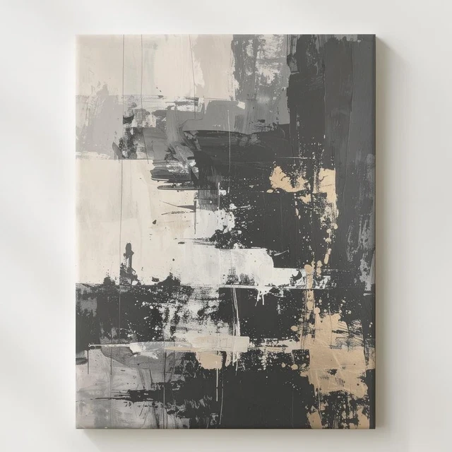 Dopaprint UNFRAMED PAPER POSTER Monochrome Abstract Posterblack, White ...