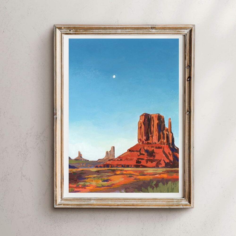 Dopaprint UNFRAMED PAPER POSTER Monument Valley, Arizona Art, Landscape ...