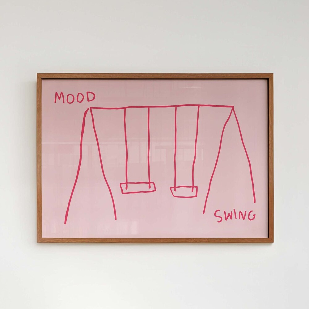 Dopaprint UNFRAMED PAPER POSTER Mood Swing Poster Funny Quote Art ...