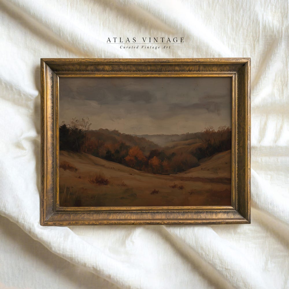Dopaprint UNFRAMED PAPER POSTER Moody Autumn Mountain Landscape Print ...