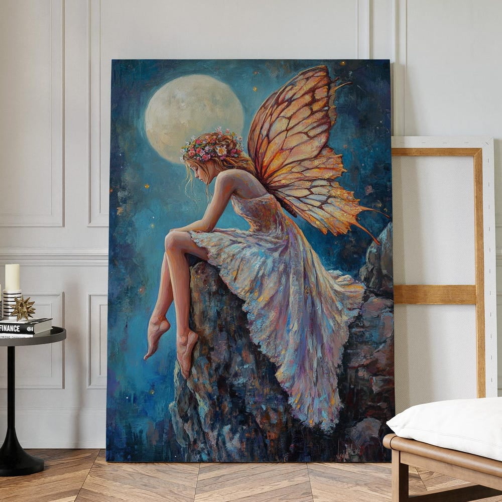 Dopaprint UNFRAMED PAPER POSTER Moon Fairy Poster Art, Colorful ...