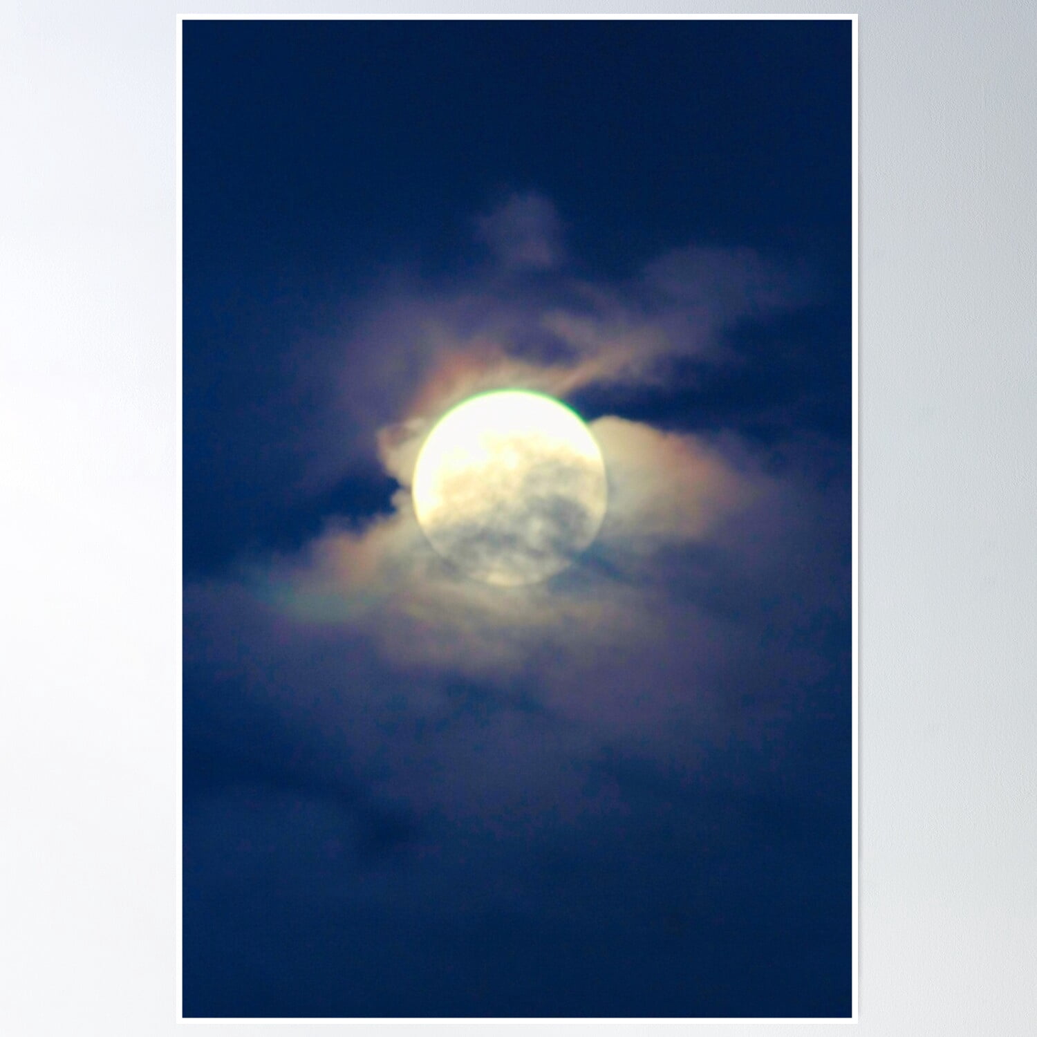 Dopaprint UNFRAMED PAPER POSTER Moonshadow Poster Wall Art, Modern Wall ...