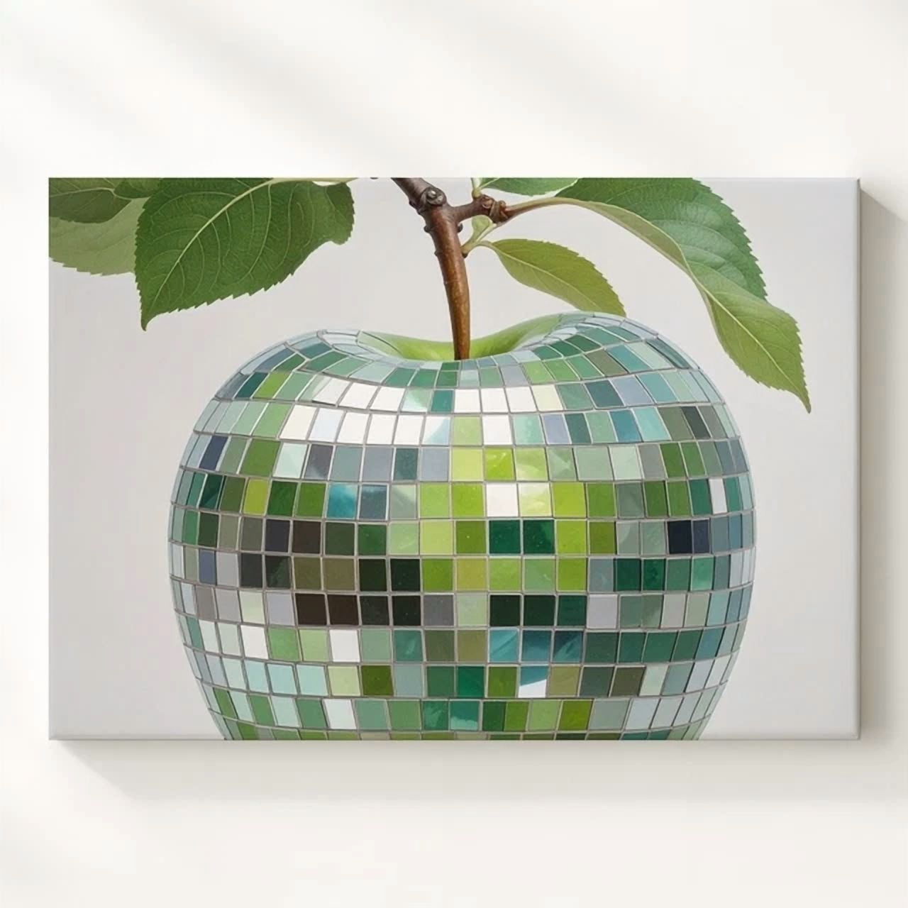Dopaprint UNFRAMED PAPER POSTER Mosaic Green Apple Posterfuturistic ...