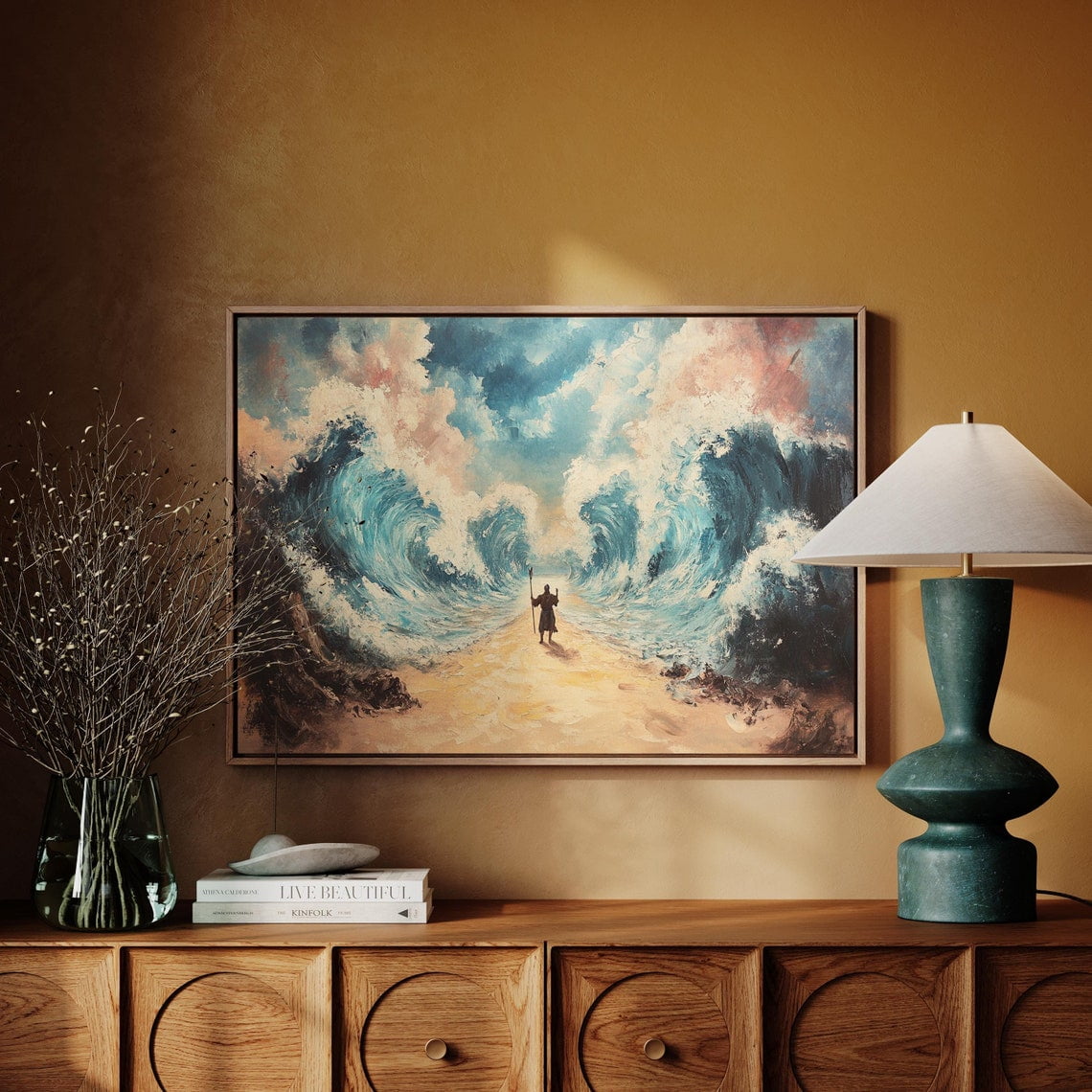 Dopaprint UNFRAMED PAPER POSTER Moses Parting The Red Sea - Powerful ...