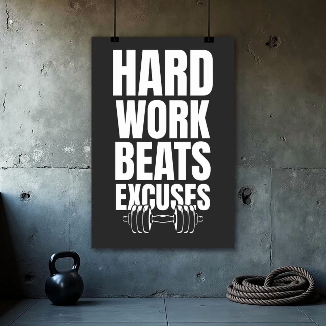 Dopaprint UNFRAMED PAPER POSTER Motivational Weightlifting Poster - Gym ...