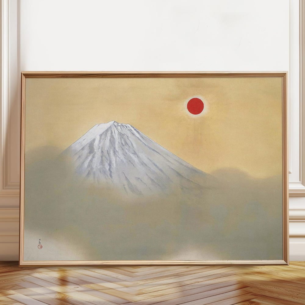 Dopaprint UNFRAMED PAPER POSTER Mount Fuji At Dawn: Majestic Japanese ...