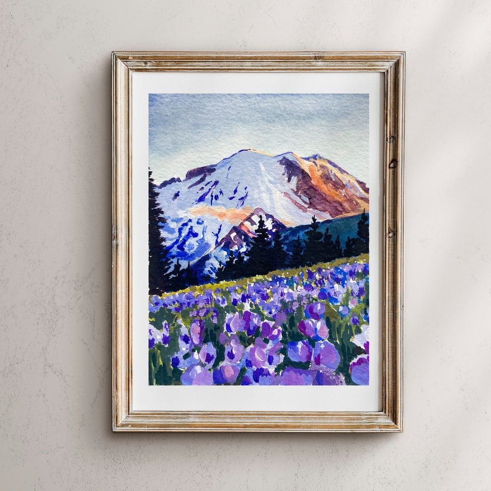 Dopaprint UNFRAMED PAPER POSTER Mount Rainier National Park, Mount ...
