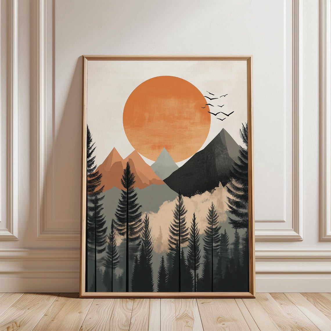 Dopaprint UNFRAMED PAPER POSTER Mountain Print, Scandinavian Mountain ...