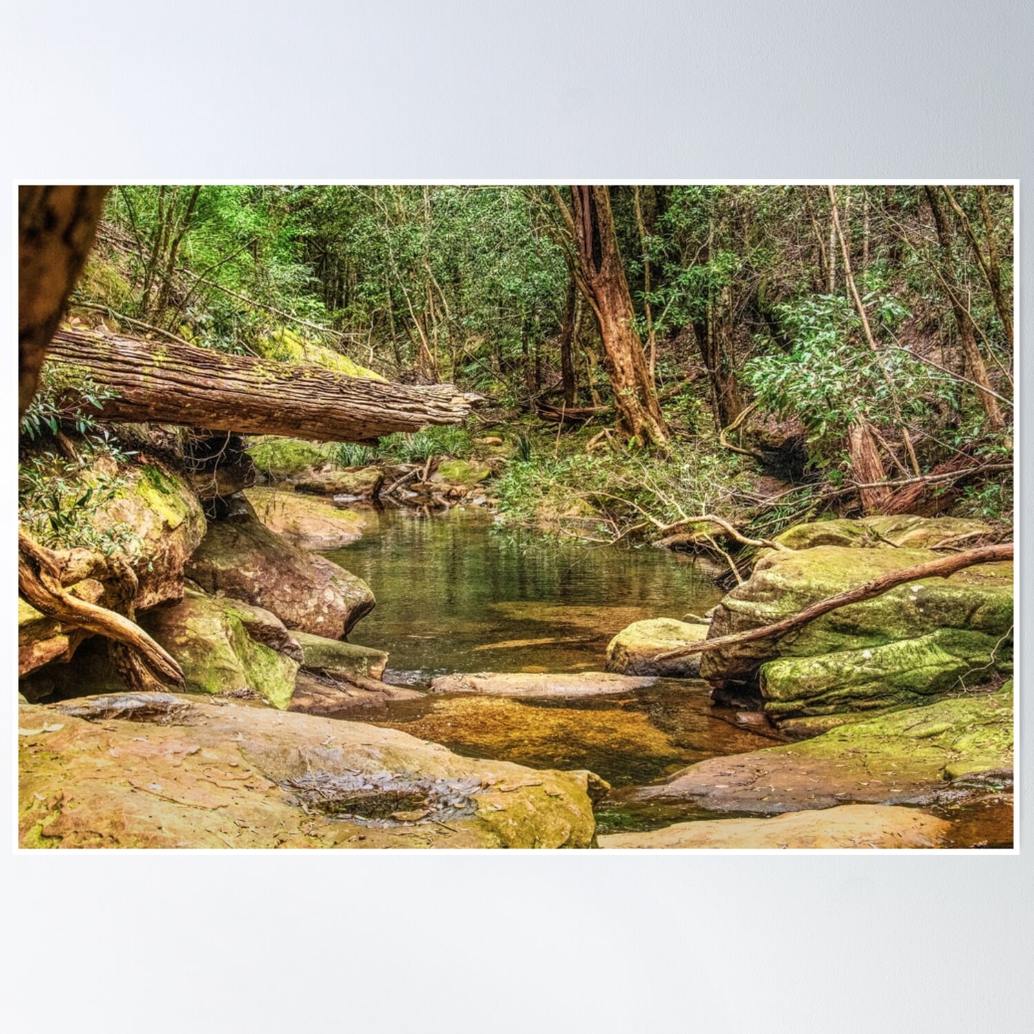 Dopaprint UNFRAMED PAPER POSTER Mountain Steam Poster Wall Art, Modern ...