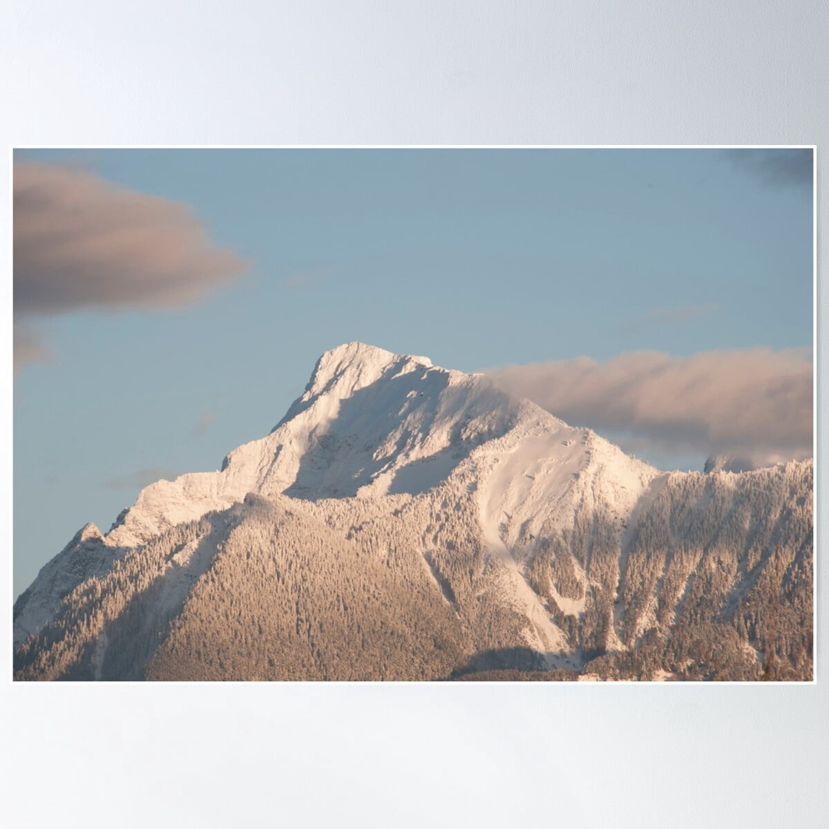 Dopaprint UNFRAMED PAPER POSTER Mt. Cheam In The Fraser Valley ...