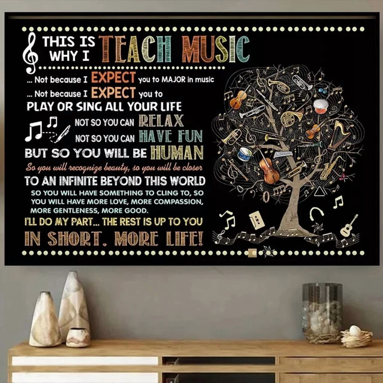 Dopaprint UNFRAMED PAPER POSTER Music Teacher This Is Why I Teach Music ...
