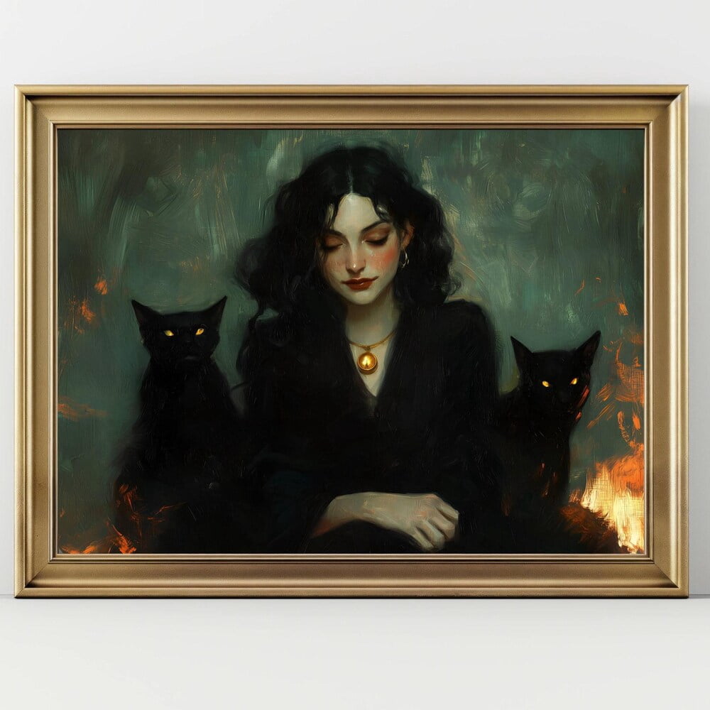 Dopaprint UNFRAMED PAPER POSTER Mystical Witc.H Wall Art Dark Feminine ...