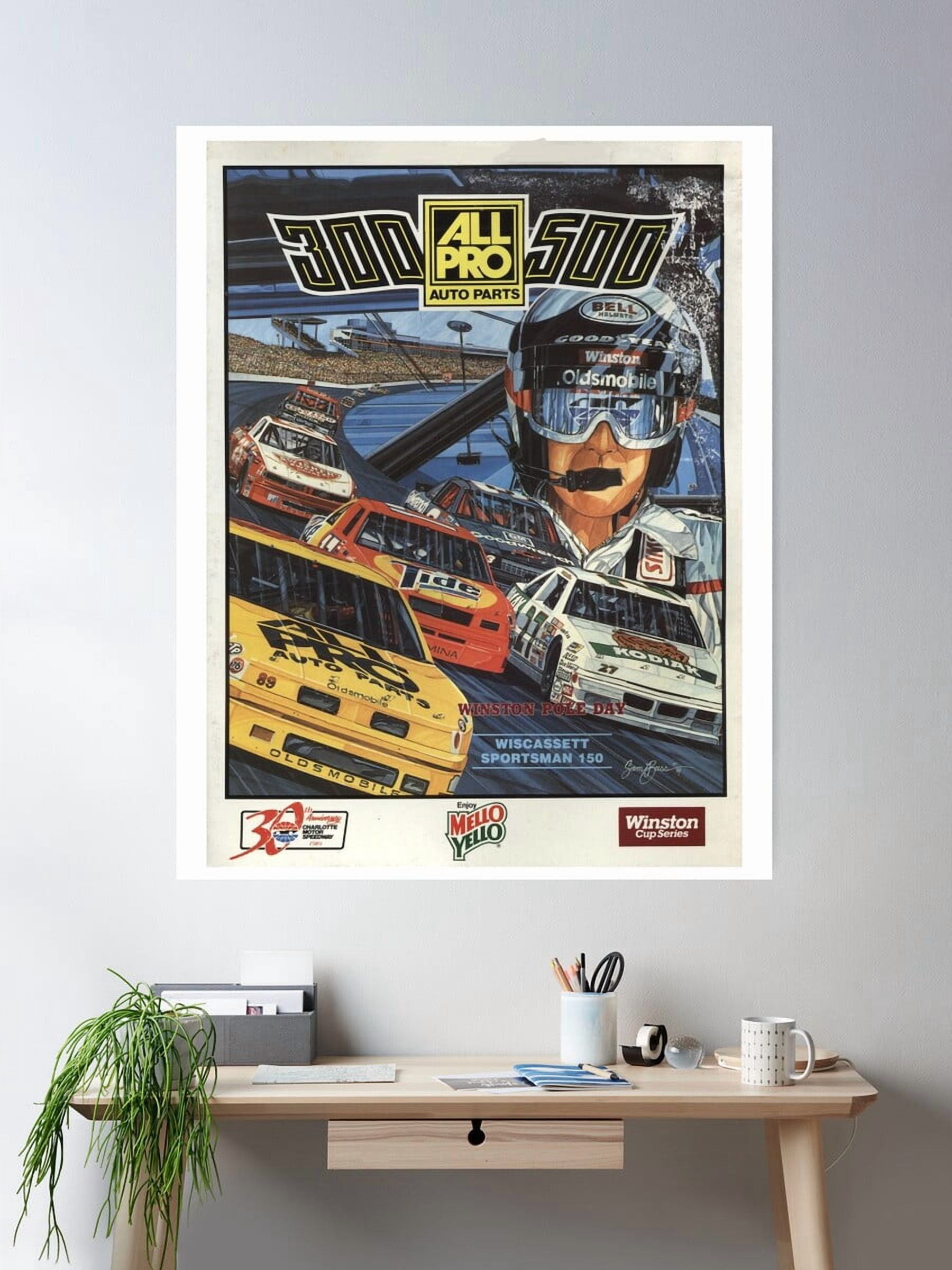 Dopaprint UNFRAMED PAPER POSTER Nascar Race Art Poster Wall Art, Modern ...