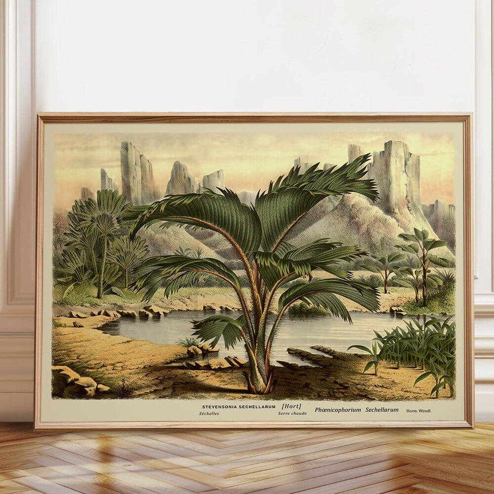 Dopaprint UNFRAMED PAPER POSTER Nature Wall Art Landscape Palm Tree ...