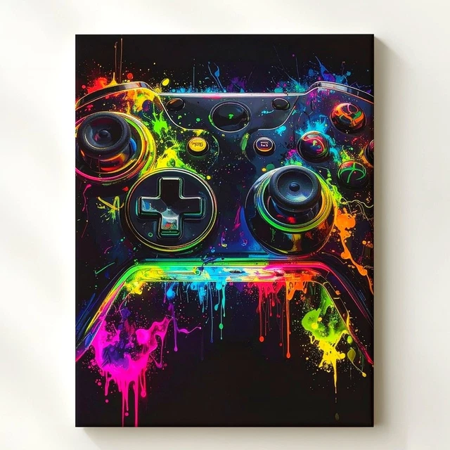 Dopaprint UNFRAMED PAPER POSTER Neon Blast Gamer Poster Electric ...