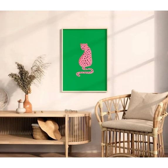 Dopaprint UNFRAMED PAPER POSTER Neon Safari Cheetah Safari Poster Art ...