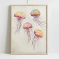 Dopaprint UNFRAMED PAPER POSTER Neutral Jellyfish Art Print, Ocean Home ...
