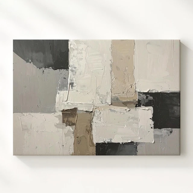 Dopaprint UNFRAMED PAPER POSTER Neutral Patchwork Posterabstract ...