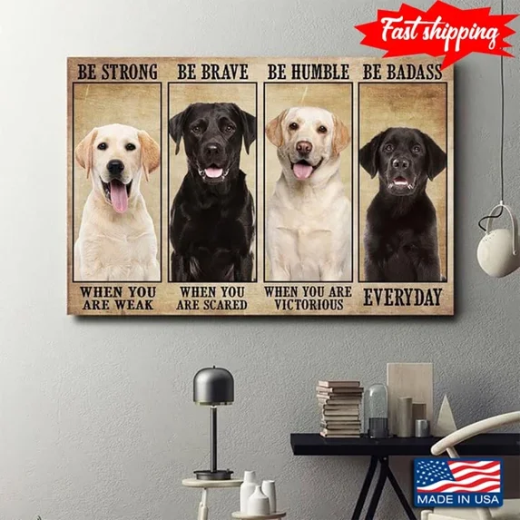 Dopaprint UNFRAMED PAPER POSTER New Version Labrador Retriever Dogs Be ...