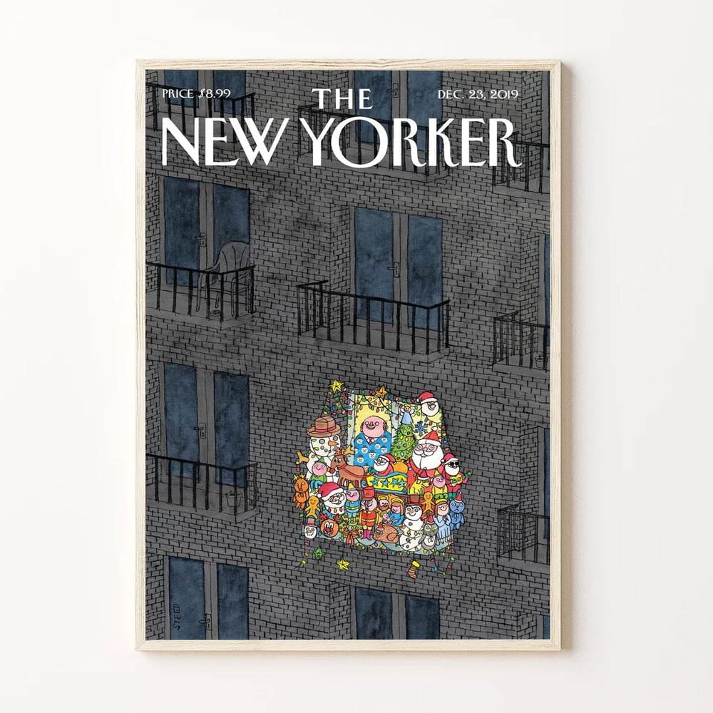 Dopaprint UNFRAMED PAPER POSTER The New Yorker Chris.Tmas Poster 2019 ...