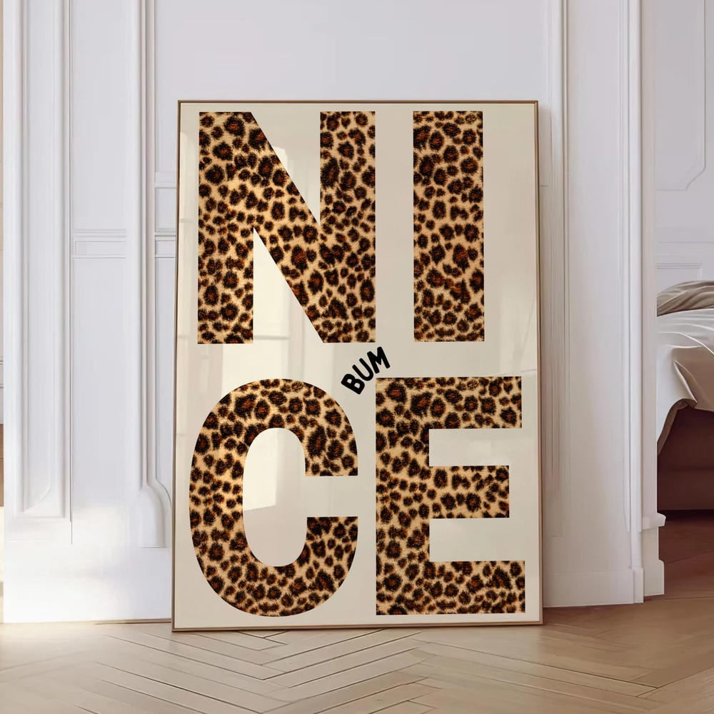 Dopaprint UNFRAMED PAPER POSTER Nice Bum Print Bold Retro Poster, Leo ...