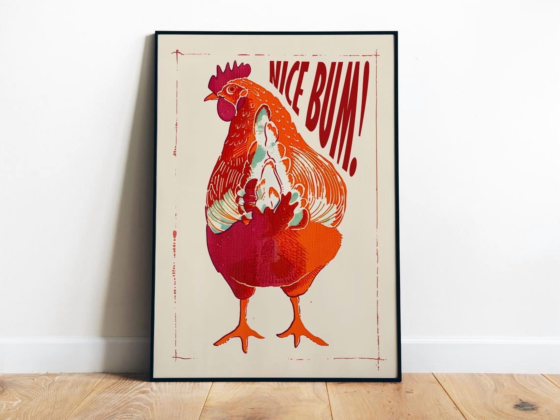Dopaprint UNFRAMED PAPER POSTER Nice Bum Wall Art Funny Toilet Art ...