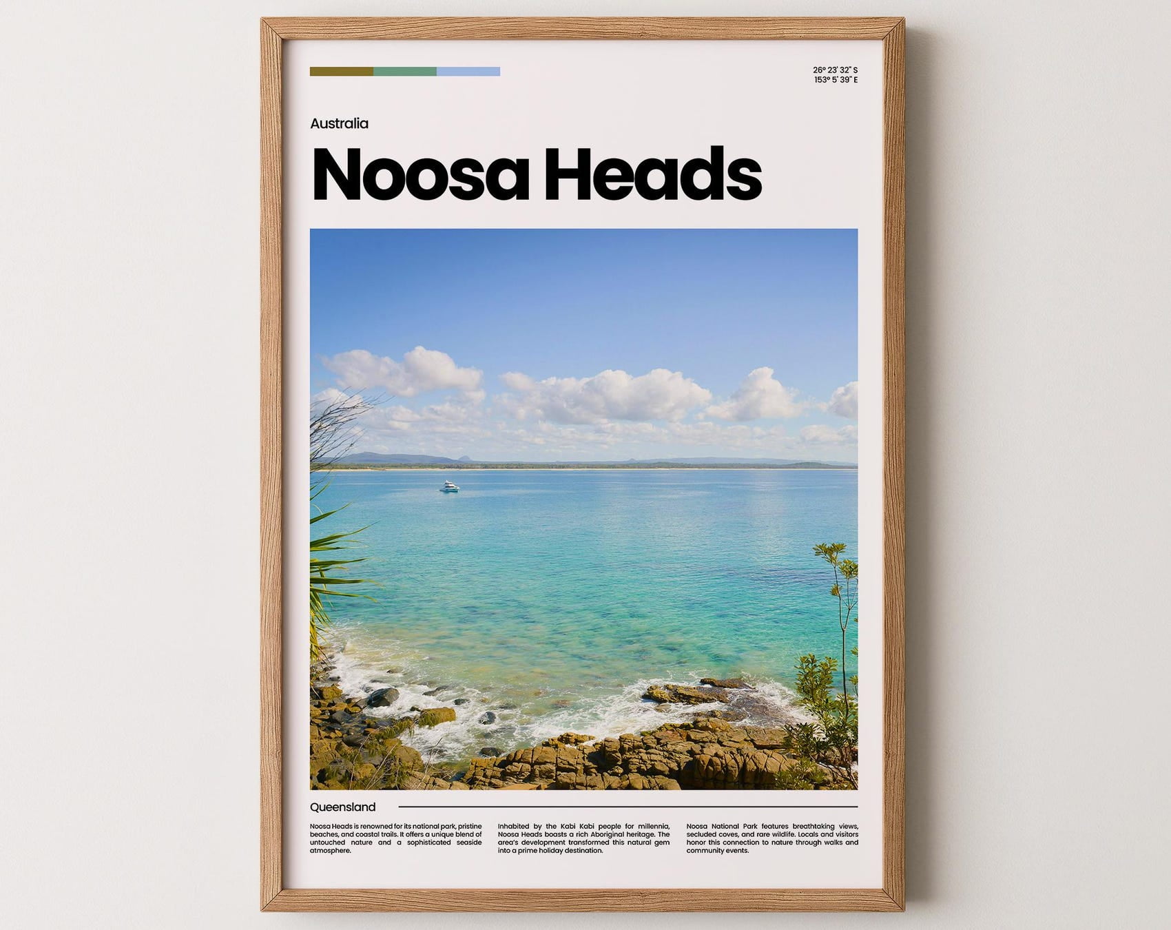 Dopaprint UNFRAMED PAPER POSTER Noosa Heads Poster, Noosa Heads Print ...