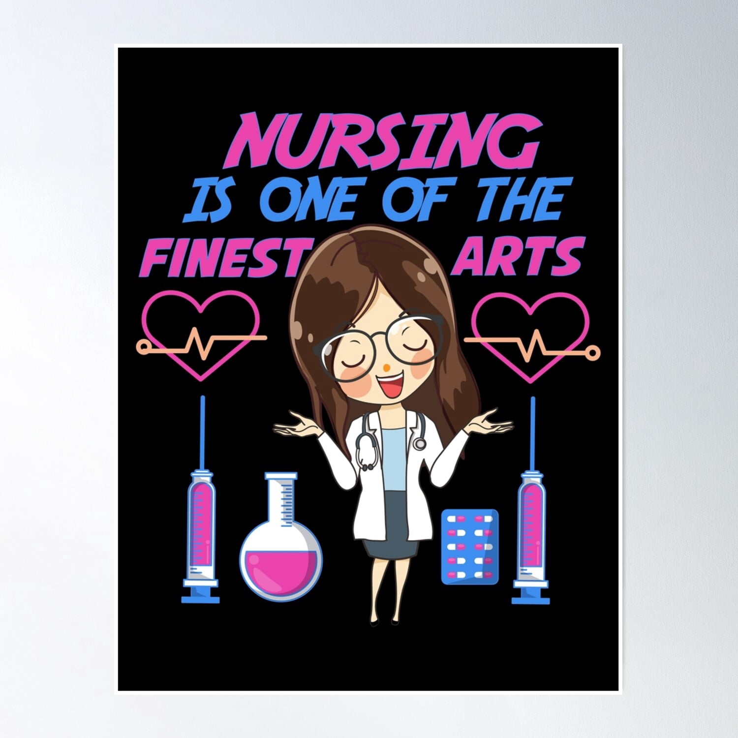Dopaprint UNFRAMED PAPER POSTER Nursing Is One Of The Finest Arts, Dnp ...