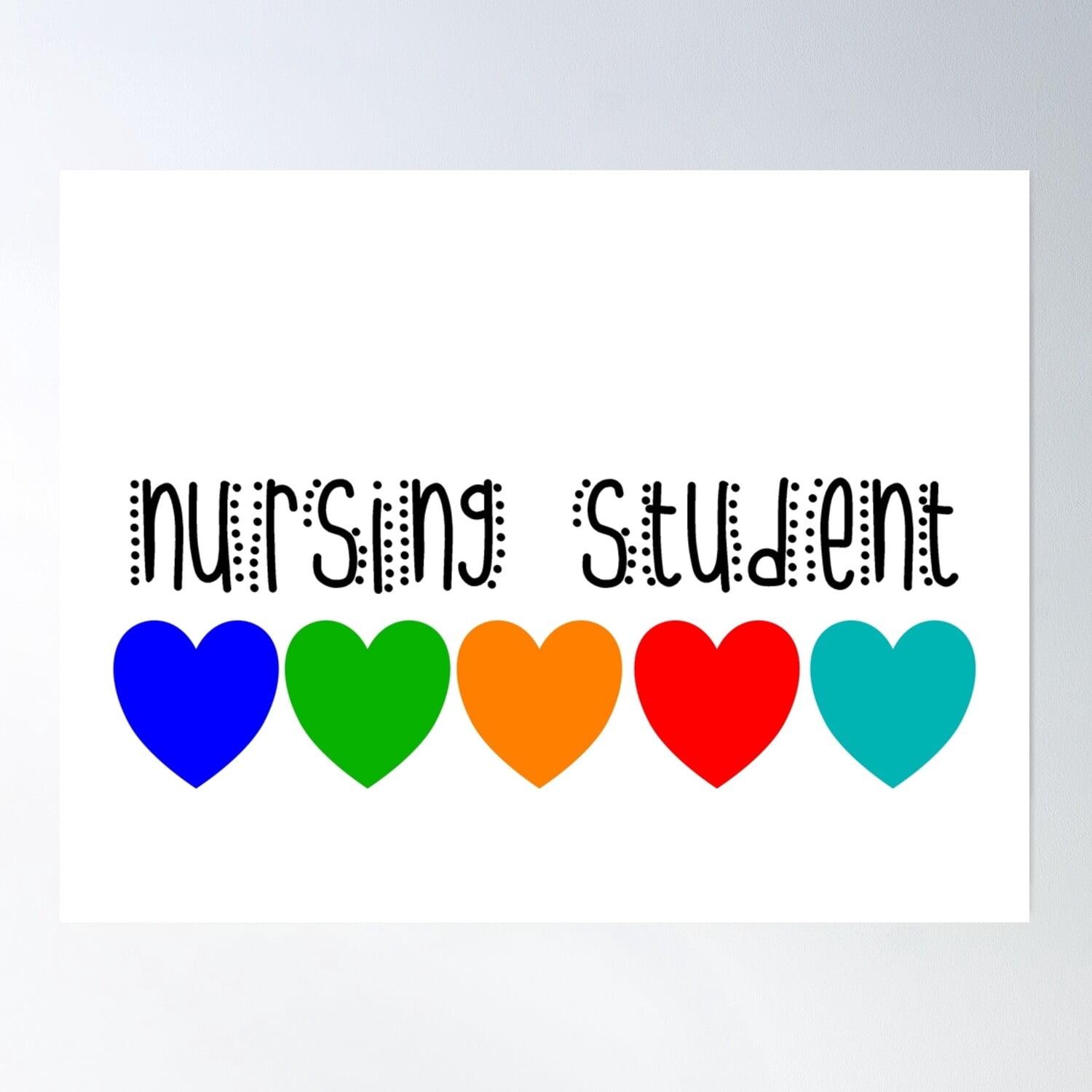 Dopaprint UNFRAMED PAPER POSTER Nursing Student Poster Wall Art, Modern ...
