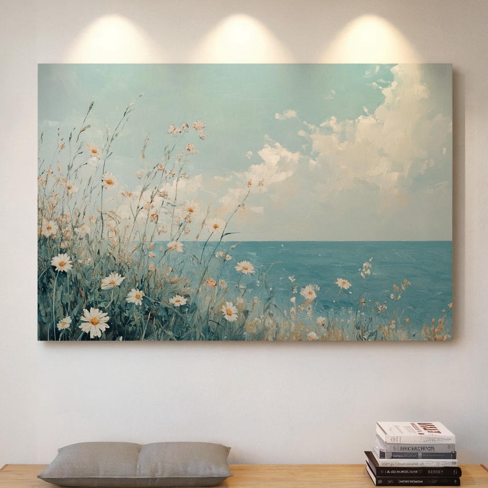 Dopaprint UNFRAMED PAPER POSTER Ocean Breeze Daisy Art - Wildflowers On ...