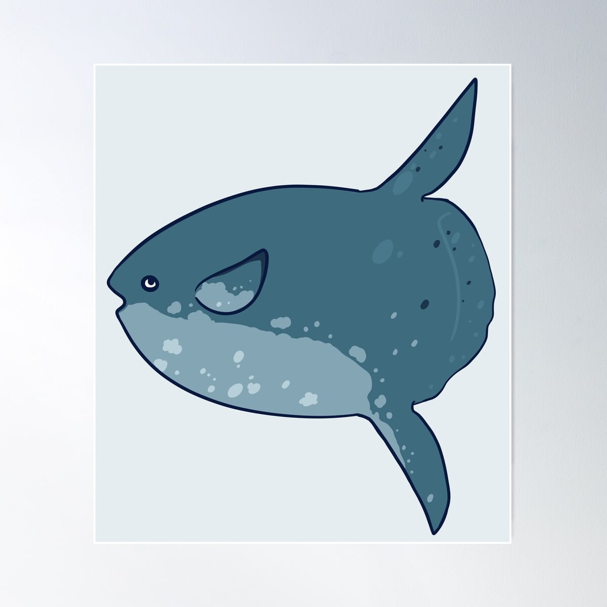 Dopaprint UNFRAMED PAPER POSTER Ocean Sunfish Aka Mola Mola Poster Wall ...
