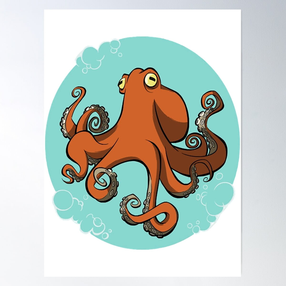 Dopaprint UNFRAMED PAPER POSTER Octopus! Poster Wall Art, Modern Wall ...