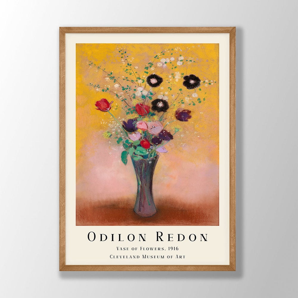 Dopaprint UNFRAMED PAPER POSTER Odilon Redon Art Print - Vase Of ...