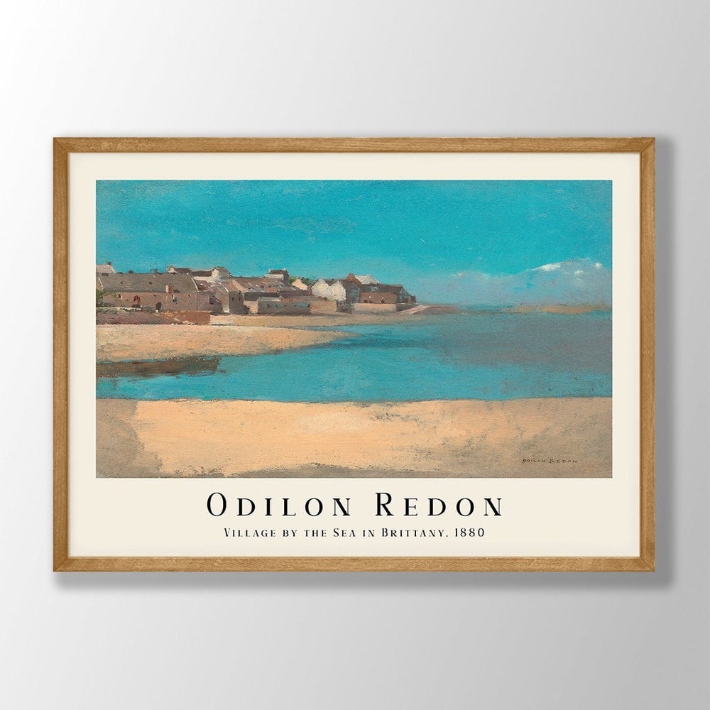 Dopaprint UNFRAMED PAPER POSTER Odilon Redon Art Print - Village By The ...