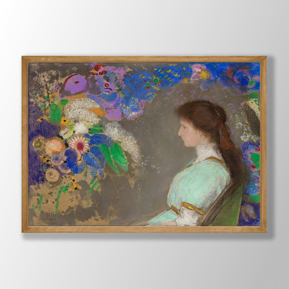 Dopaprint UNFRAMED PAPER POSTER Odilon Redon Art Print - Woman Portrait ...