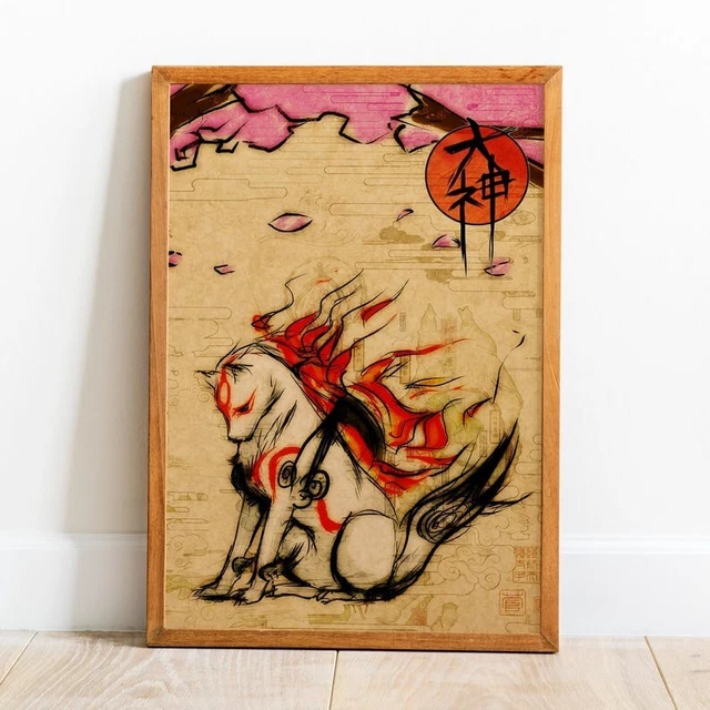 Dopaprint UNFRAMED PAPER POSTER Okami Poster, Retro Print, Kraft Paper ...