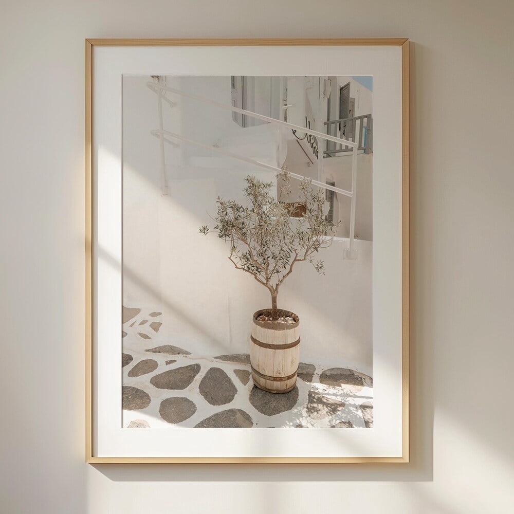 Dopaprint UNFRAMED PAPER POSTER Olive Tree Print White Mediterranean ...